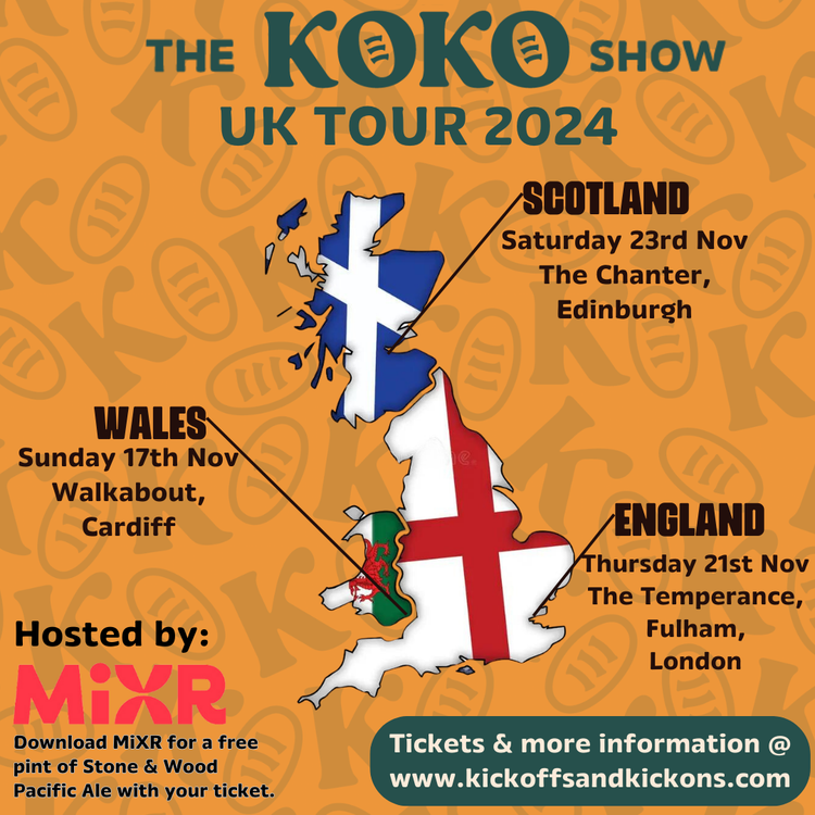 THE OFFICIAL HOME OF THE KOKO SHOW – KickOffs&KickOns